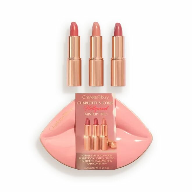 Charlotte Tilbury Подарочный набор губных помад Hollywood Mini Lip Trio
