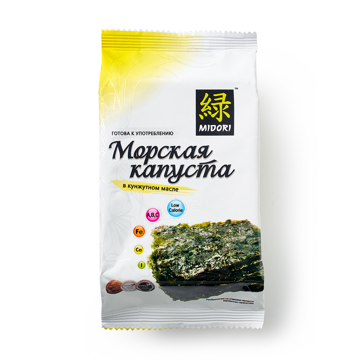Чипсы Нори Midori, в кунжутном масле, с солью, неострые, 5 г