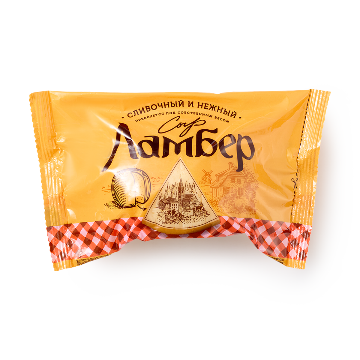 Сыр Ламбер, полутвердый, 50 % жирности, без добавок, 230 грамм