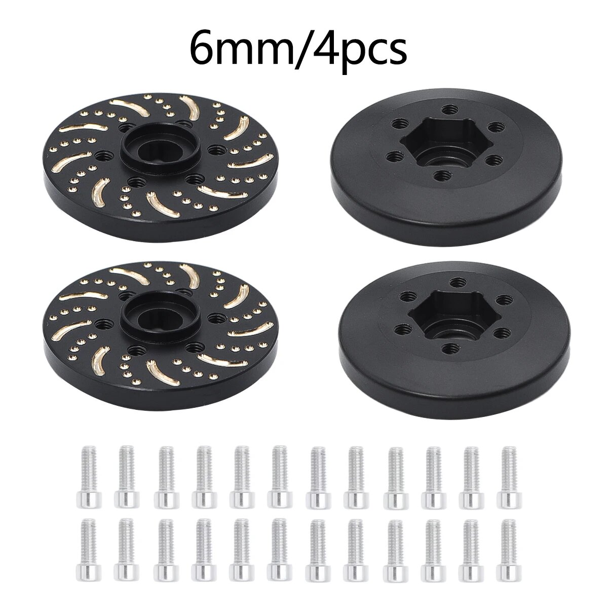 Латунные противовесы для дисков FACSNY 1/10 RC CRAWLER 6MM 4PCS