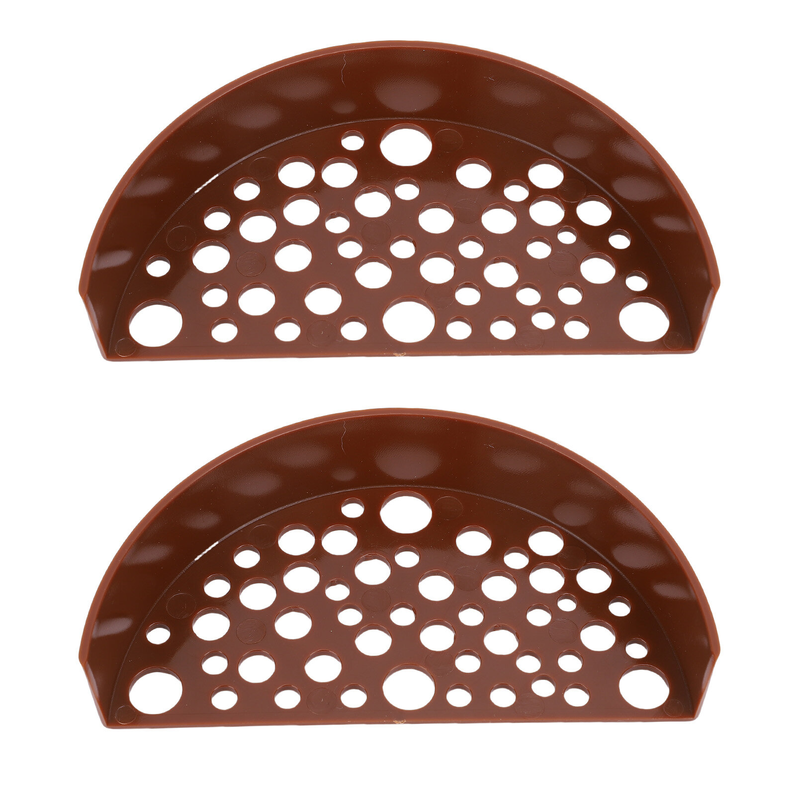 2 шт. Прочные пластиковые пещерки для креветок с отверстиями для аквариума, коричневые