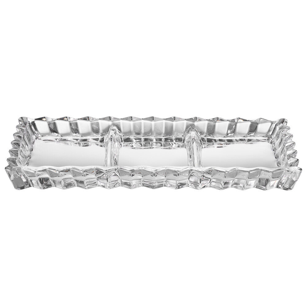 Блюдо сервировочное crystality, 3 секции, 28,5*15*2,5 см KSG-345-513