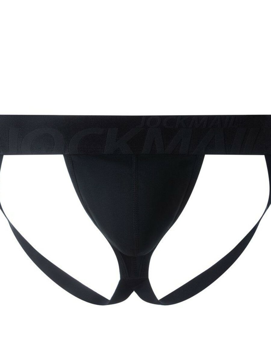 Мужские трусы JOCKMAIL JM4026-2, 95% хлопок, 5% эластан, черные, размер XXL(52)