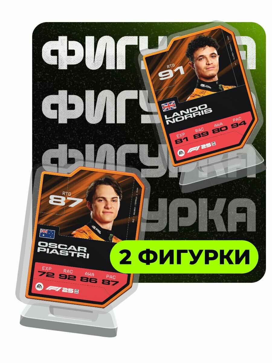Фигурка акриловая F1 Пиастри и Норрис