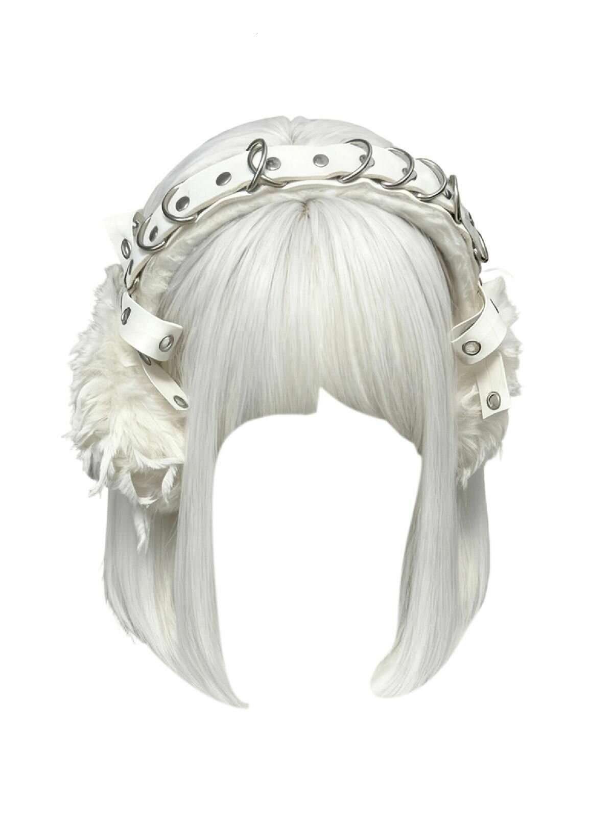 Наушники меховые, Панк_плюшевые наушники earmuffs_Белый