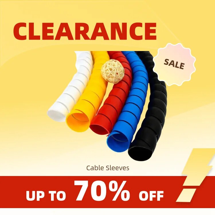 Гибкая спиральная трубка для кабелей 2 метра белая полипропилен 8 мм black, 10mm