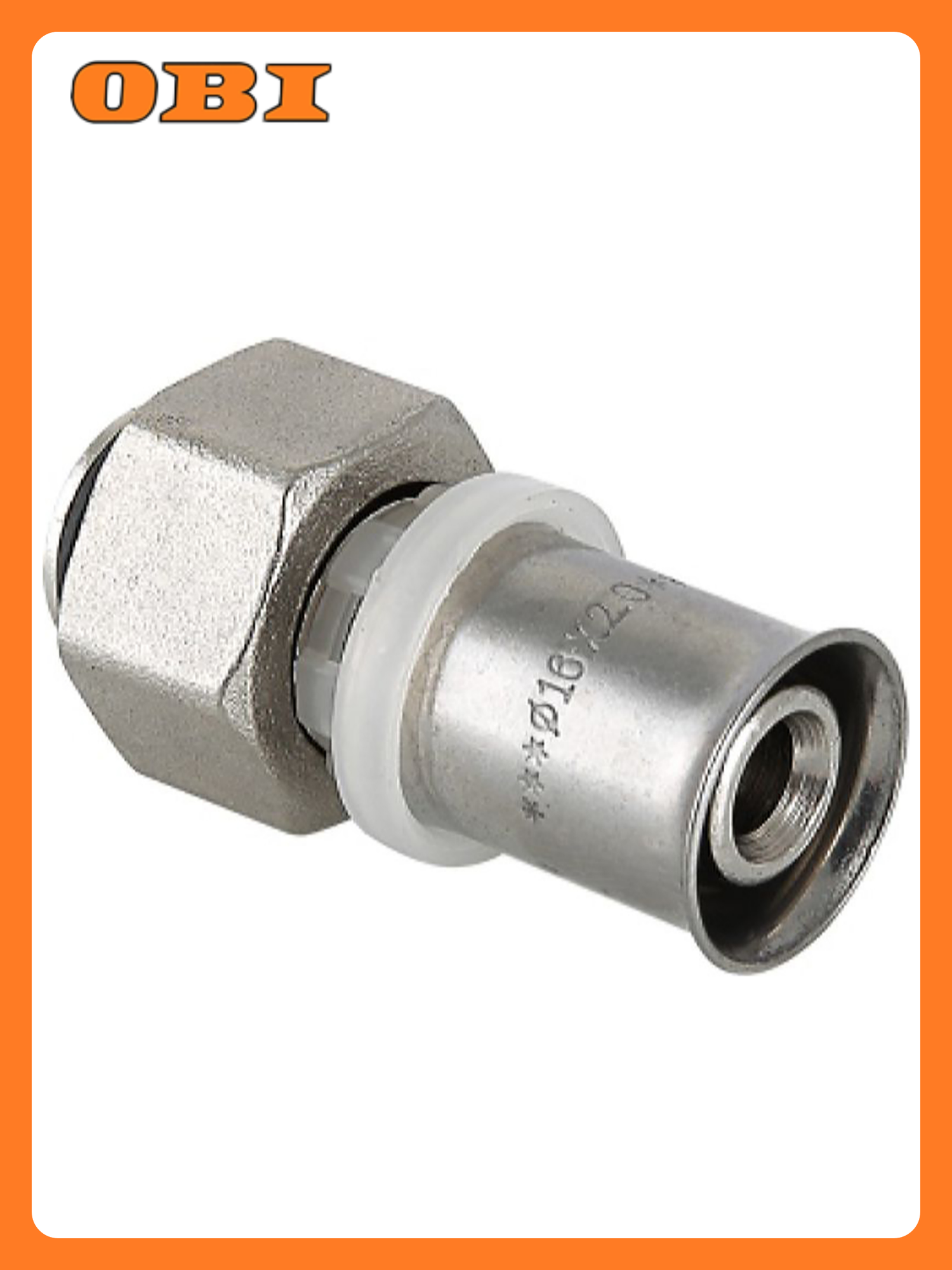 Соединитель латунь никелированный VALTEC VTc.712. N 1/2" х 20 мм