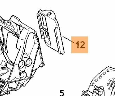 Заслонка MS391,362,362C оригинал
