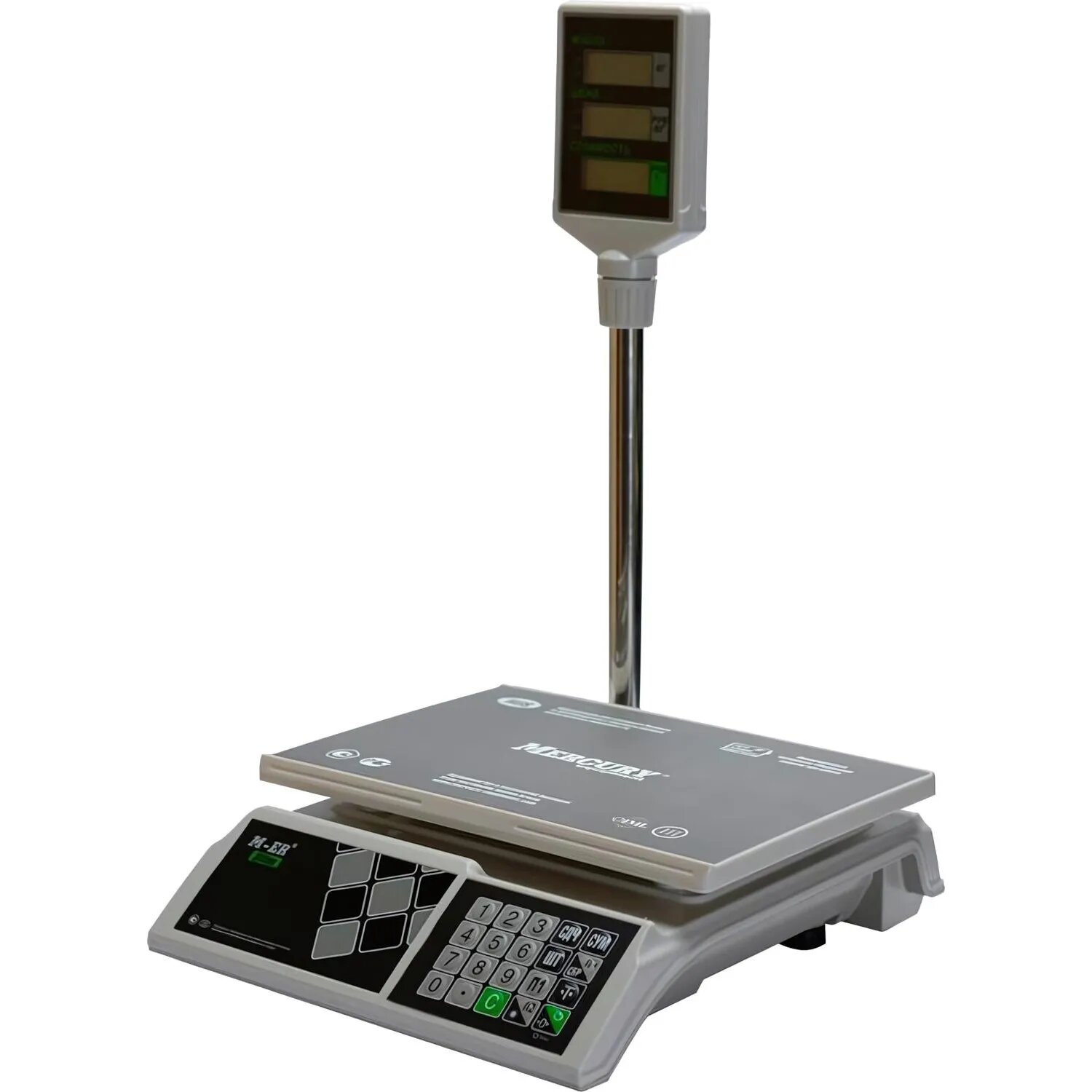 Весы торговые настольные M-ER 326ACP-15.2 Slim, LED, белые_3046