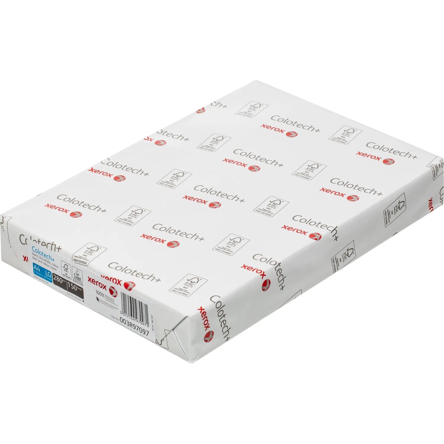 Бумага для цв. лазер. печ. Xerox Colotech + ( A4, 280 г/кв. м, 150)