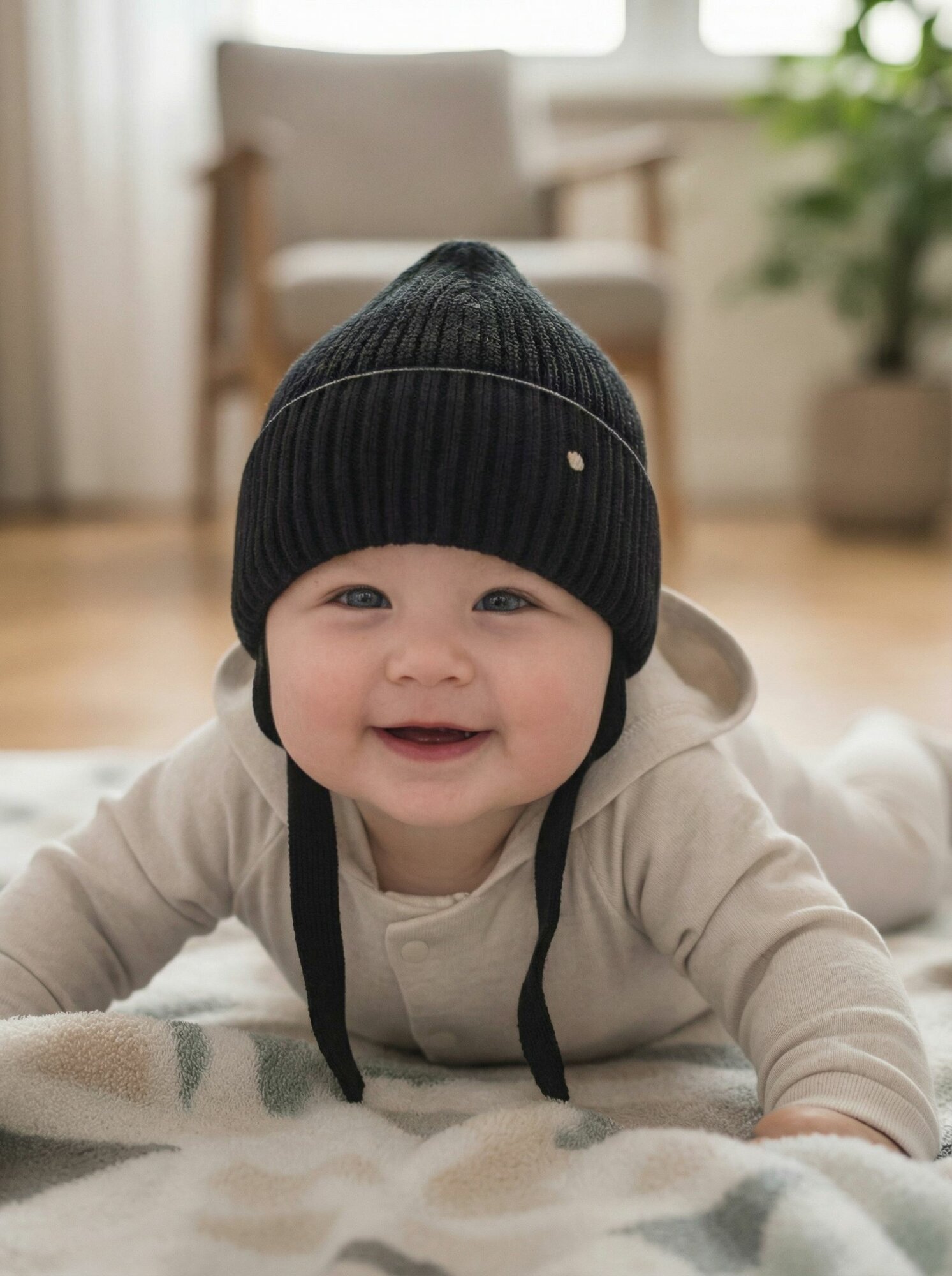 Шапка "Луковка" на выписку (от 0 до 1,5 лет) для детей