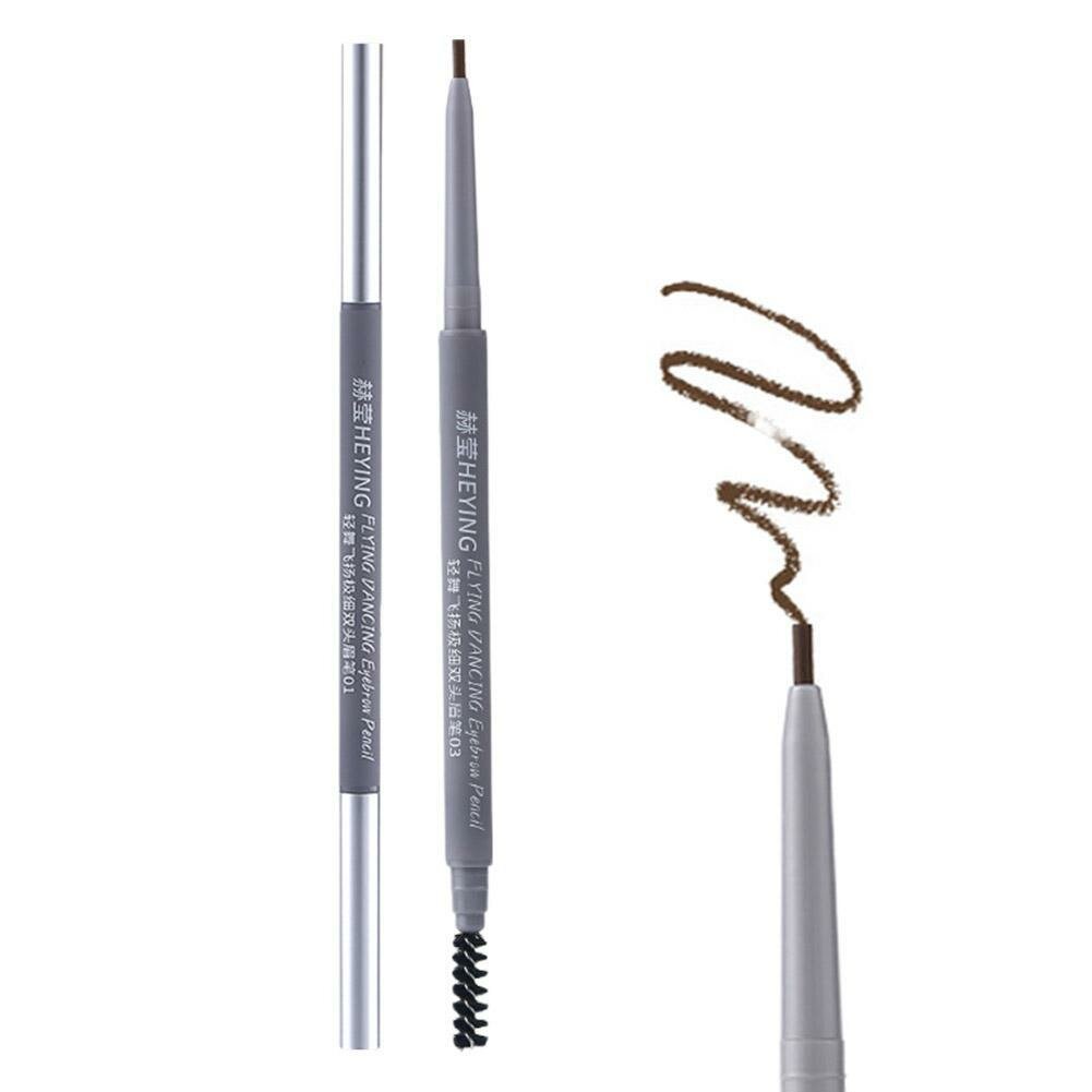 Clump free Eyebrow Pencil Face Makeup Highly Pigmented Double ended Eyebrow Pencil Natural Ingredients Sweat resistant Waterproof 3d Eyebrow Pencil Beginner