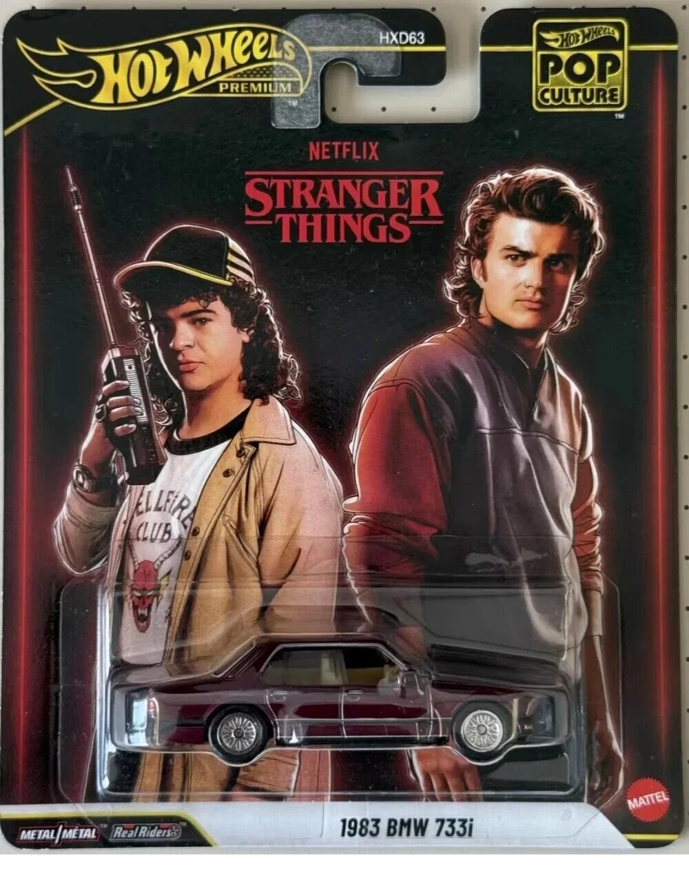 Hot Wheels Stranger Things 1983 BMW 733i масштаб 1:64 Очень странные дела