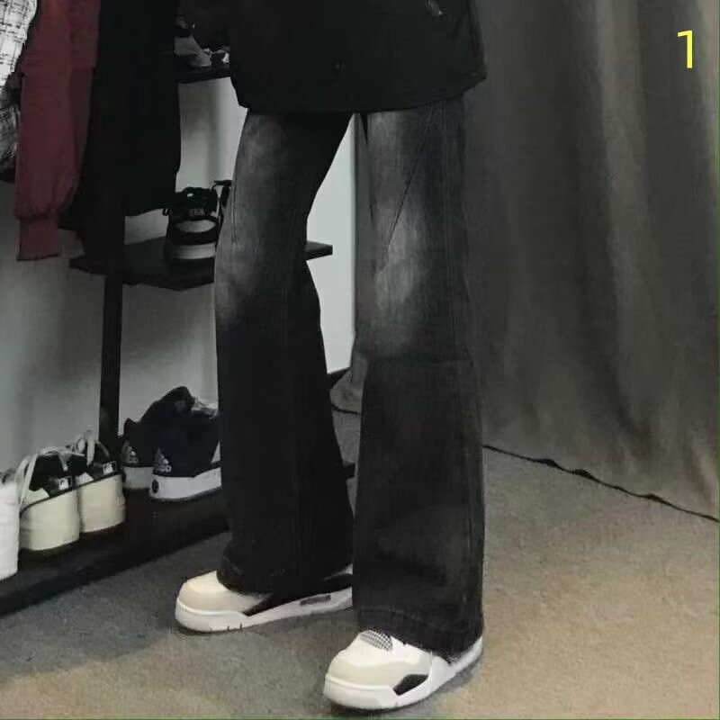 Винтажные джинсы, широкие повседневные брюки, расклешенные брюки в стиле высокой моды.