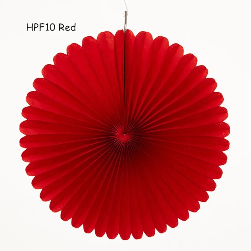 Бумажные веера и вертушки для декора Красный, 20cm, red