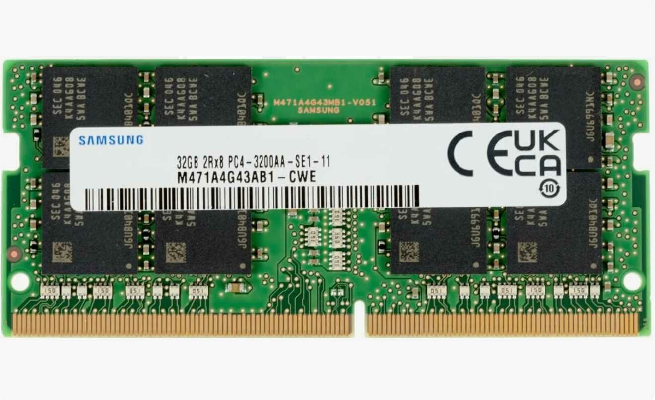 Оперативная память SODIMM 32GB DDR4-3200 Samsung M471A4G43AB1-CWE