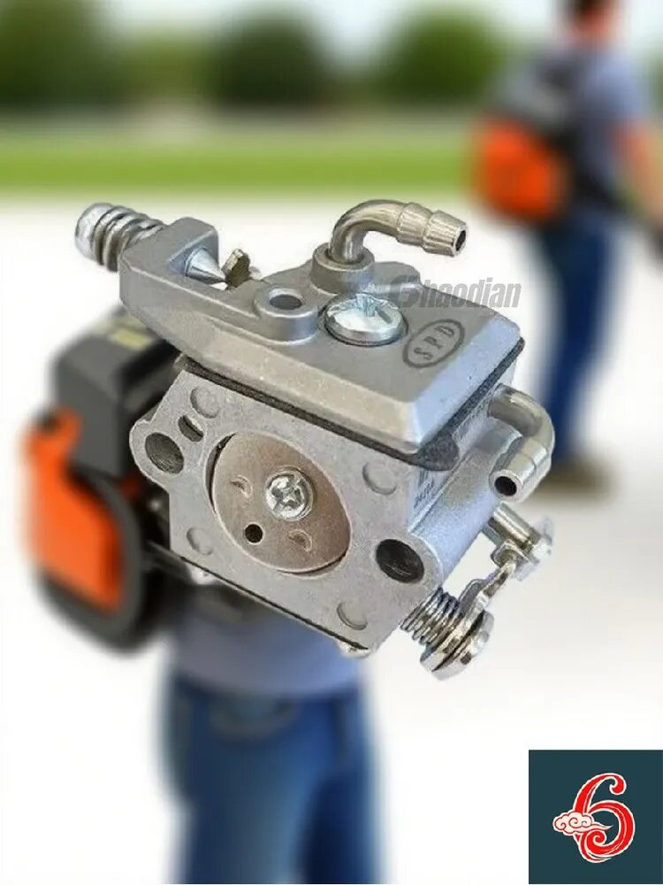 Карбюратор для бензопилы с подкачкой Huter, Patriot, Carver, Champion, Китайские бензопилы 4500, 5200, 5220 (Карбюратор для бензопилы 45-52см3 под праймер);1 шт.