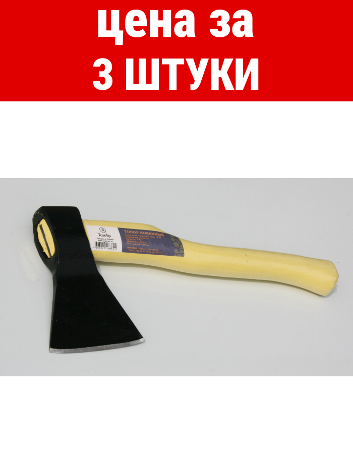 Комплект 3 шт, топор А-0 ХОЗ В СБ 800ГР КОВ Т-АР