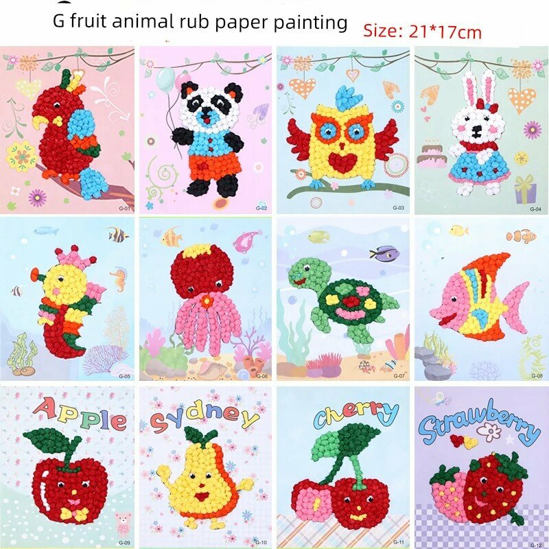 Набор для детского творчества: рисование на бумаге, поделки для детского сада, DIY, развивающие игрушки, коллажи Набор