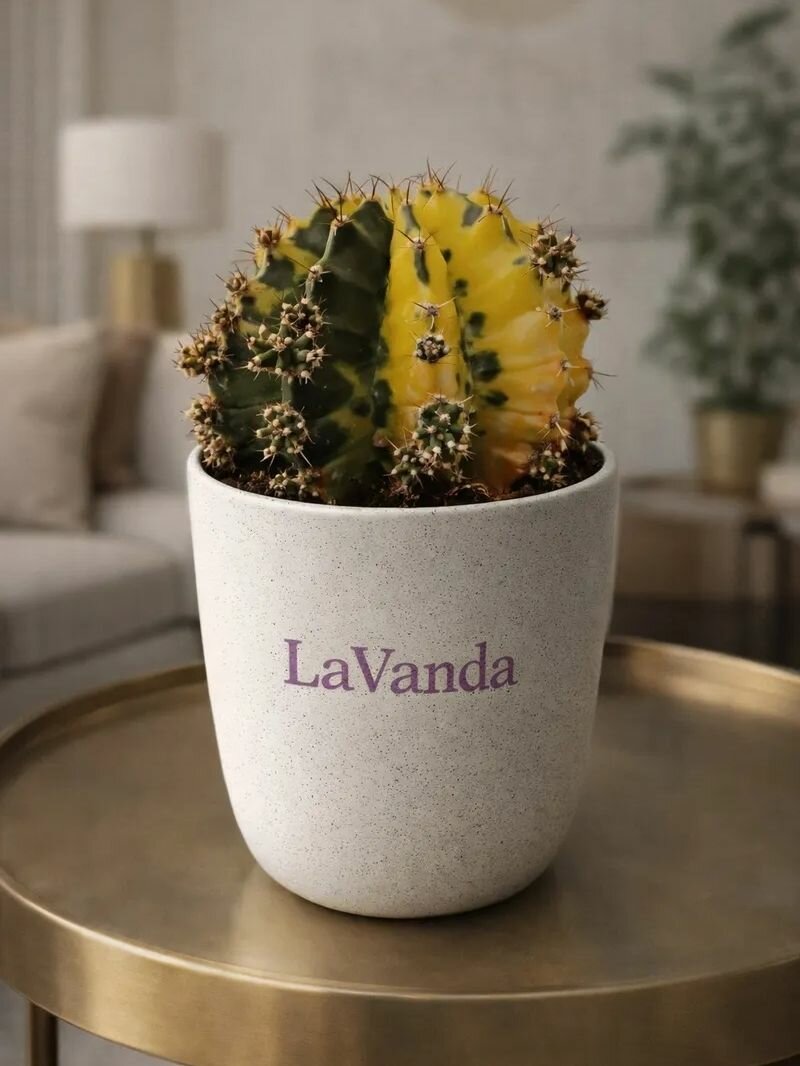 Кактус Гимнокалициум Михановича Вариегатный (Gymnocalycium mihanovichii variegata) Редкий пестрый суккулент