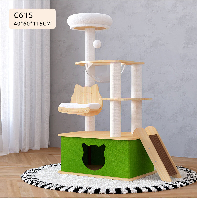 Вилла для кошек, когтеточка для кошек, оптовая продажа платформ для прыжков кошек, кошачье дерево, лазалка для кошек, кошачье гнездо-капсула, товары для кошек, когтеточка.