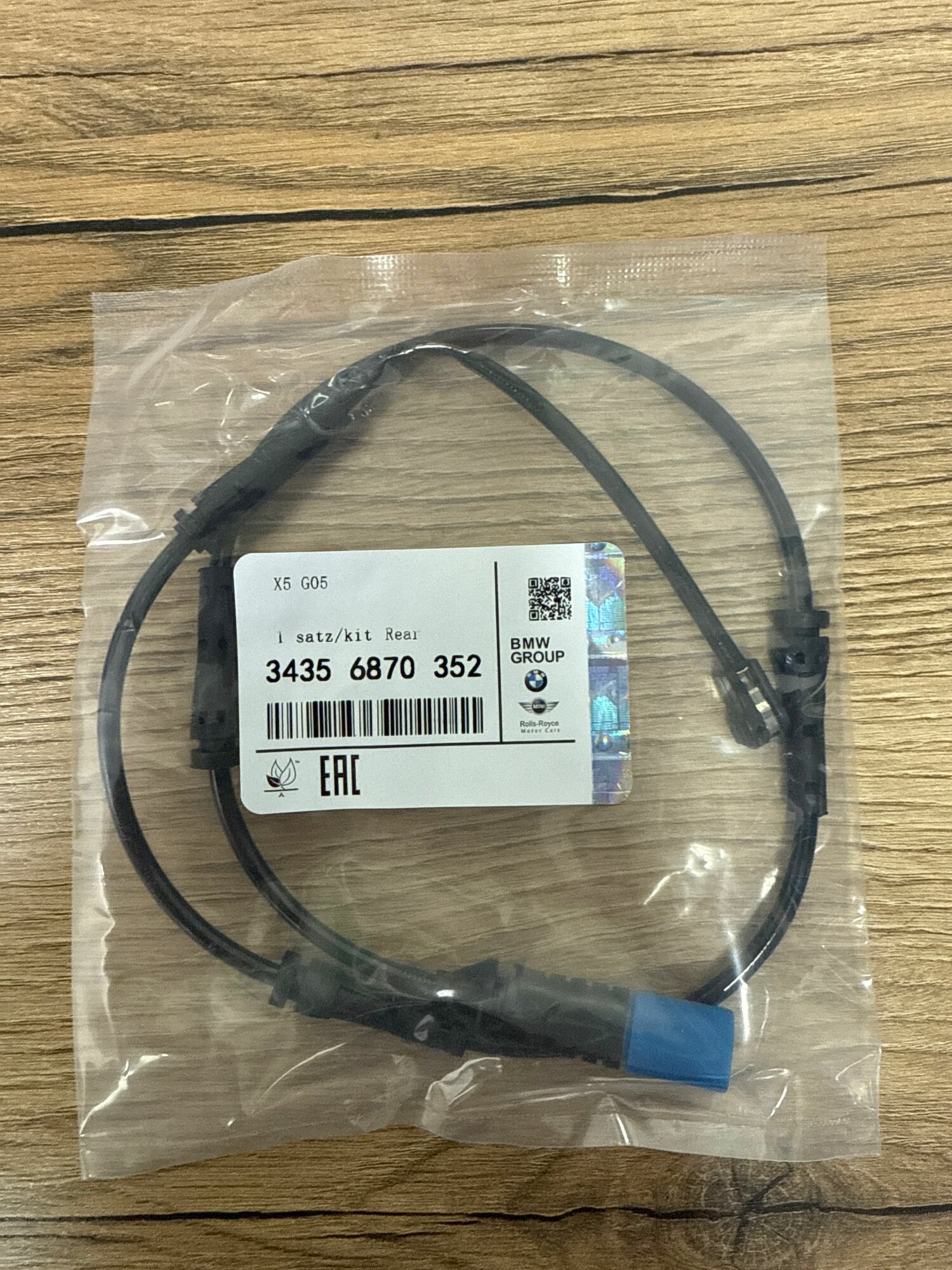 Датчик износа тормозных колодок BMW G05/06/07 34356870352