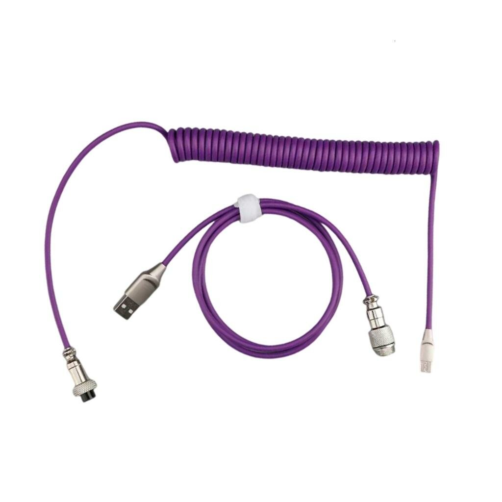 Спиральный USB C-кабель для игровых клавиатур Провод Механические клавиатуры USB-кабель