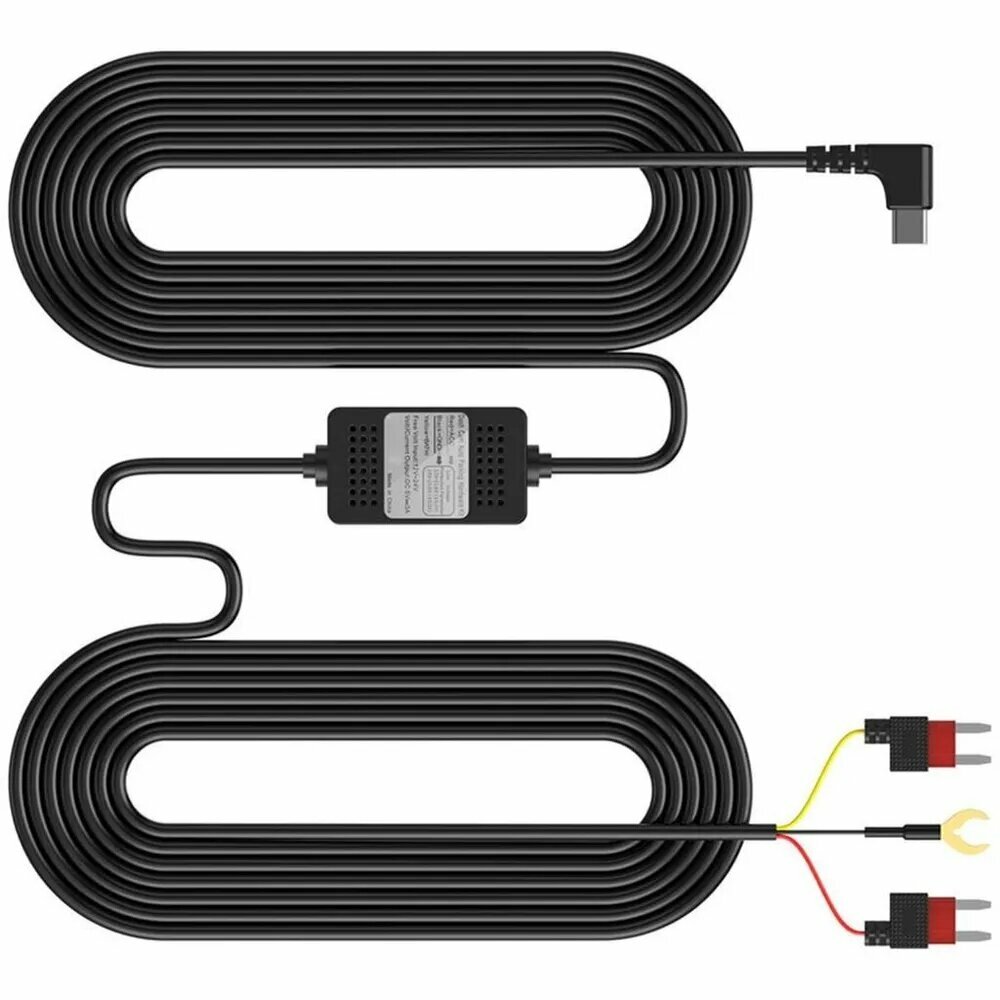 Автомобильный кабель питания USB-C для видеорегистратора, - отдельный кабель
