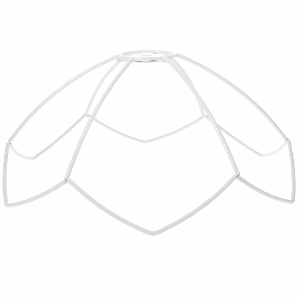 Ламповый Каркас Из Металлической Проволоки Для Стола Белый 30.50X30.50X14.00Cm