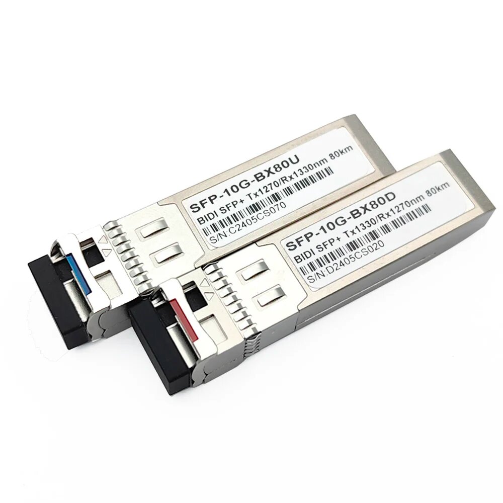 SFP+ 10G BiDi 80km 1270/1330nm LC оптоволокно