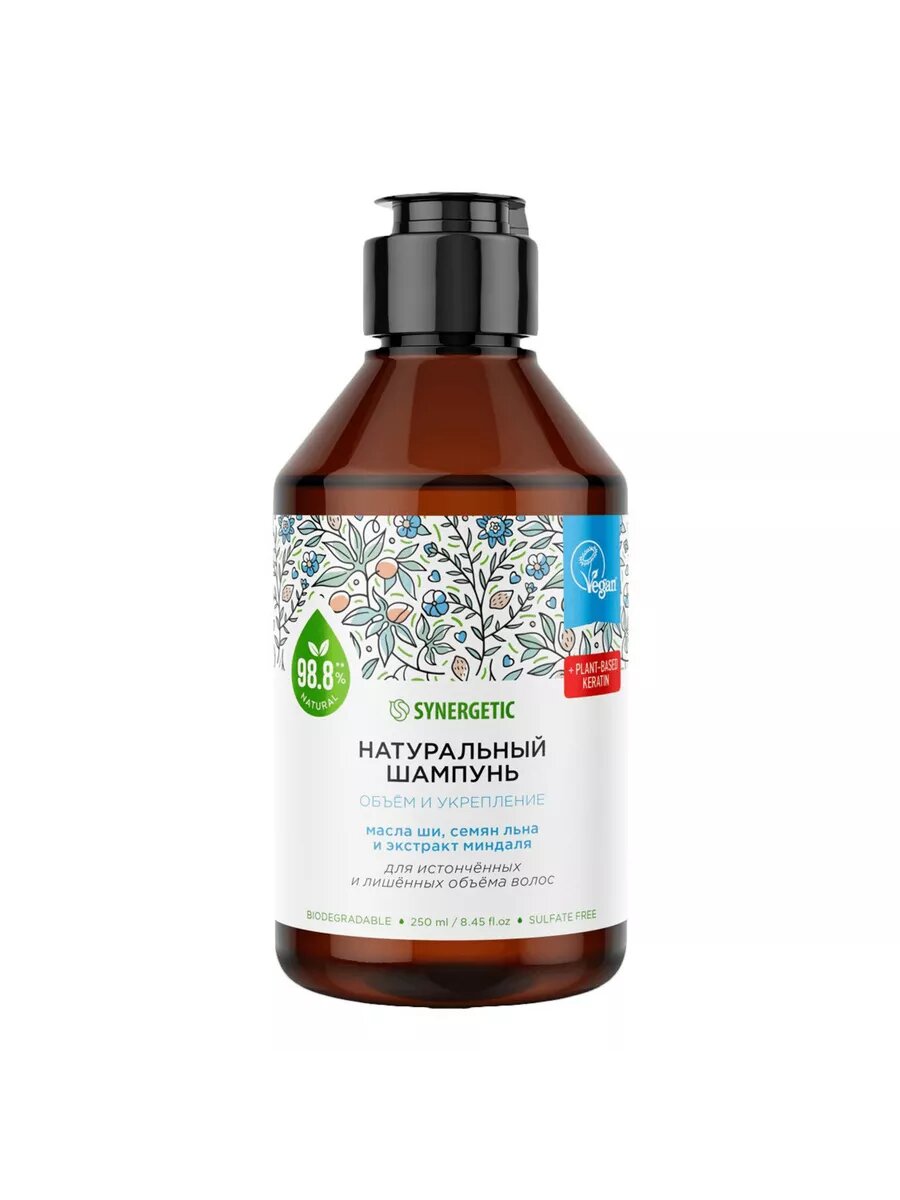 Шампунь бессульфатный объем и укрепление 250 мл