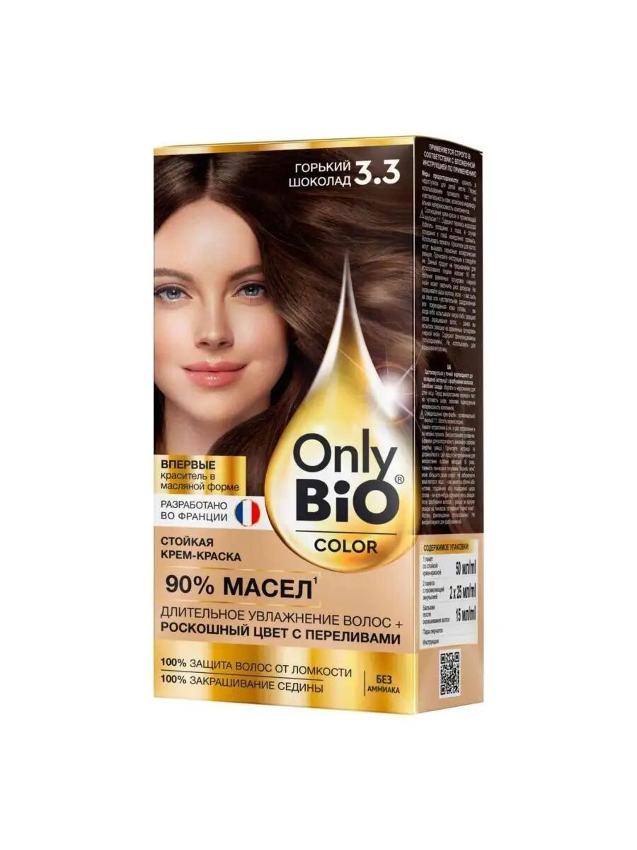 Крем-краска для волос Only Bio Color Горький шоколад 115 мл