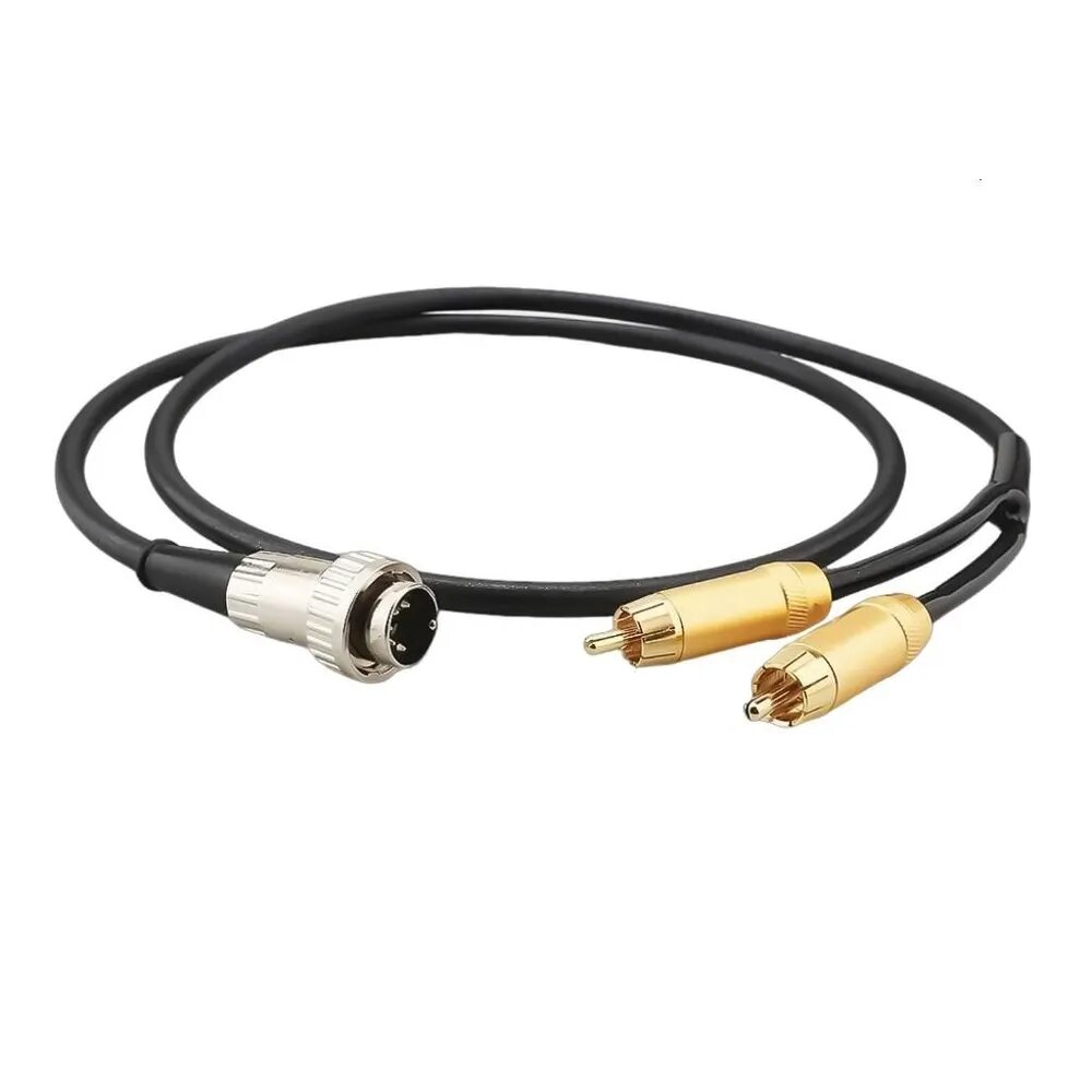 Аудиокабель DIN 5Pin to 2RCA Разноцветный Металлический Аудио кабель