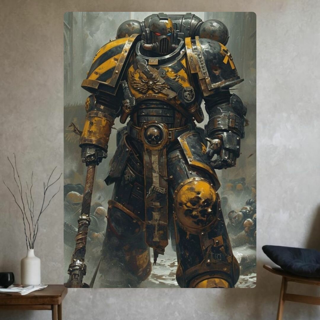 Картина на металле (Warhammer 40 000), Космодесантник-Железные Воины, 20*30см