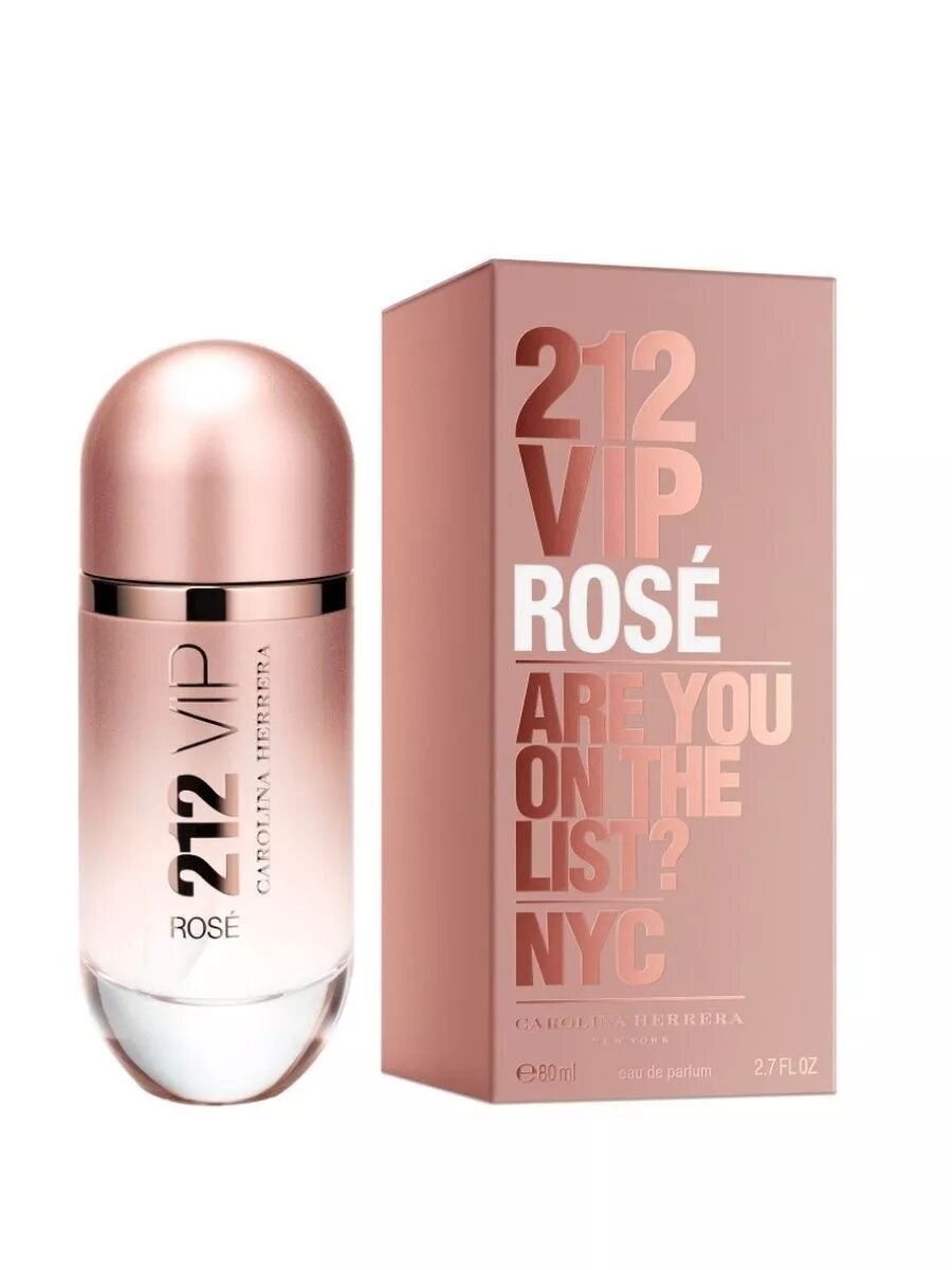 Парфюм Carolina Herrera "212 VIP Rose", спрей, женский, 80ml