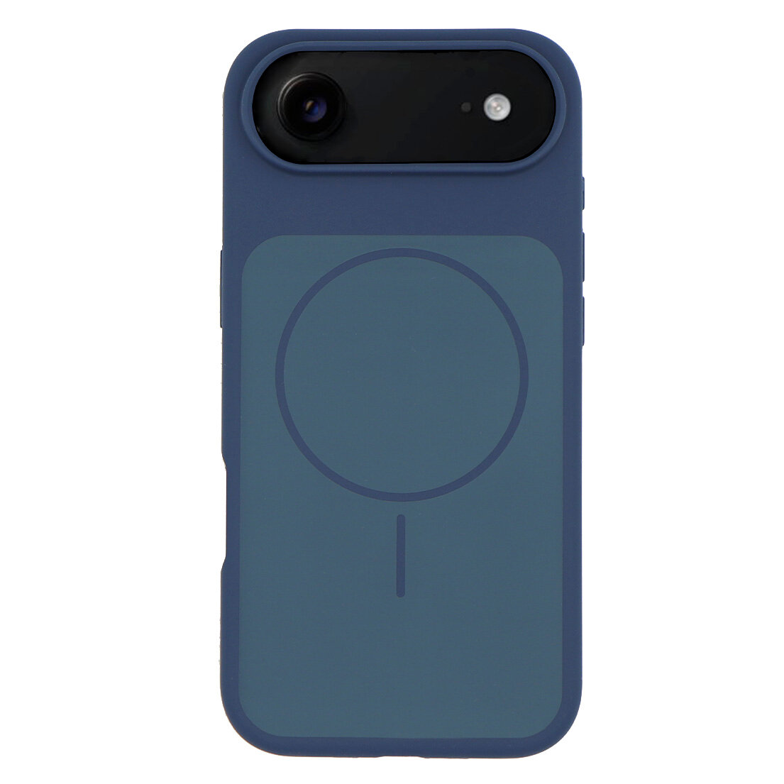 Чехол-накладка для iPhone 17 Air, Silicon Case, магнитный (MagSafe), с дизайном, без лого, X-CASE, синий
