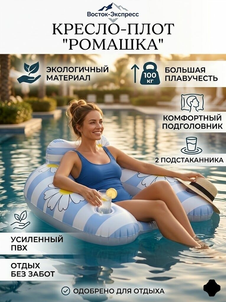 Надувной коврик для бассейна/пляжа