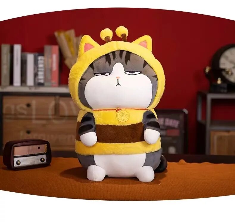 Мягкая игрушка кот-пчела 50 см