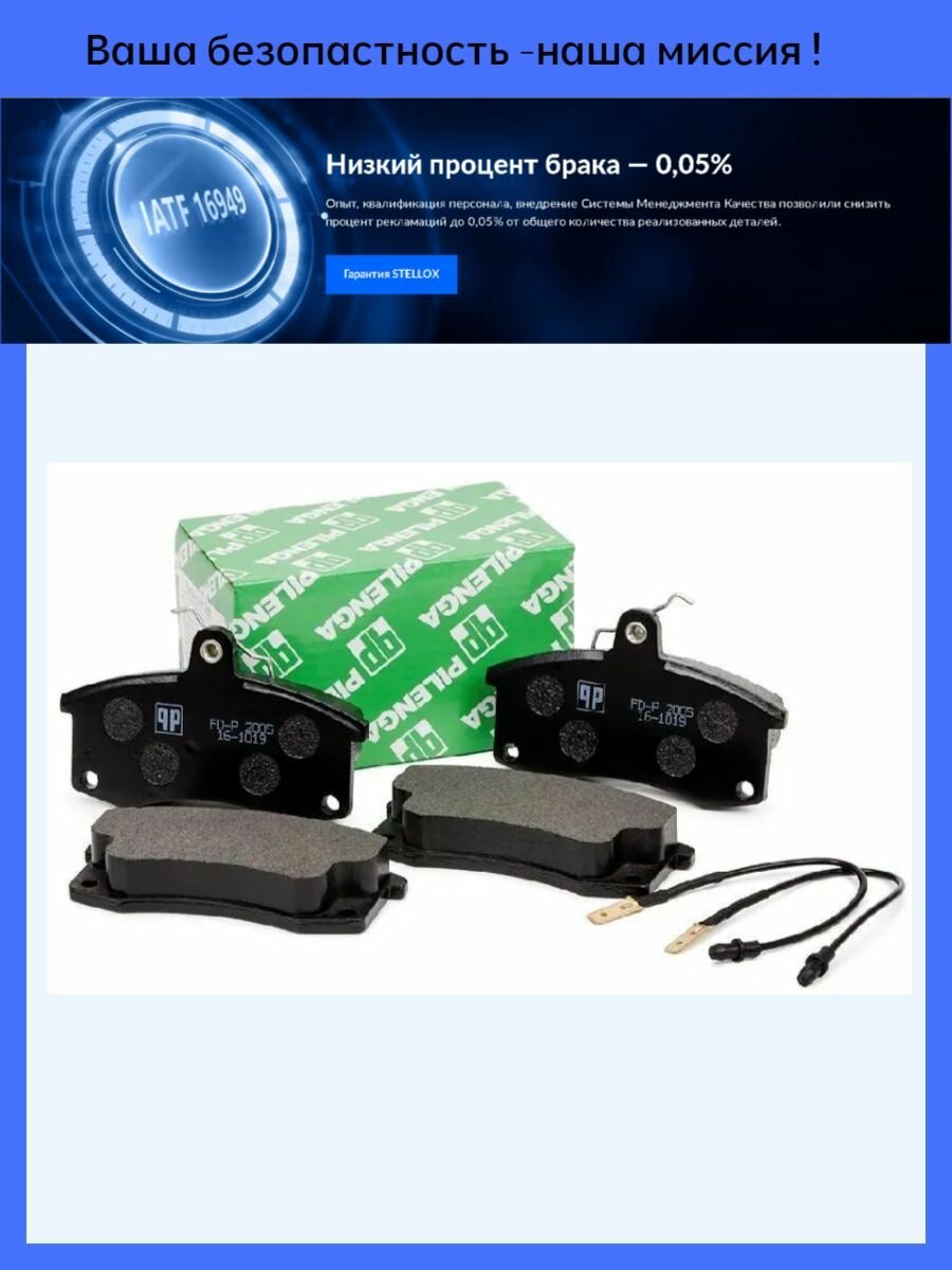 Колодки передние для Лада Приора 2008-2024