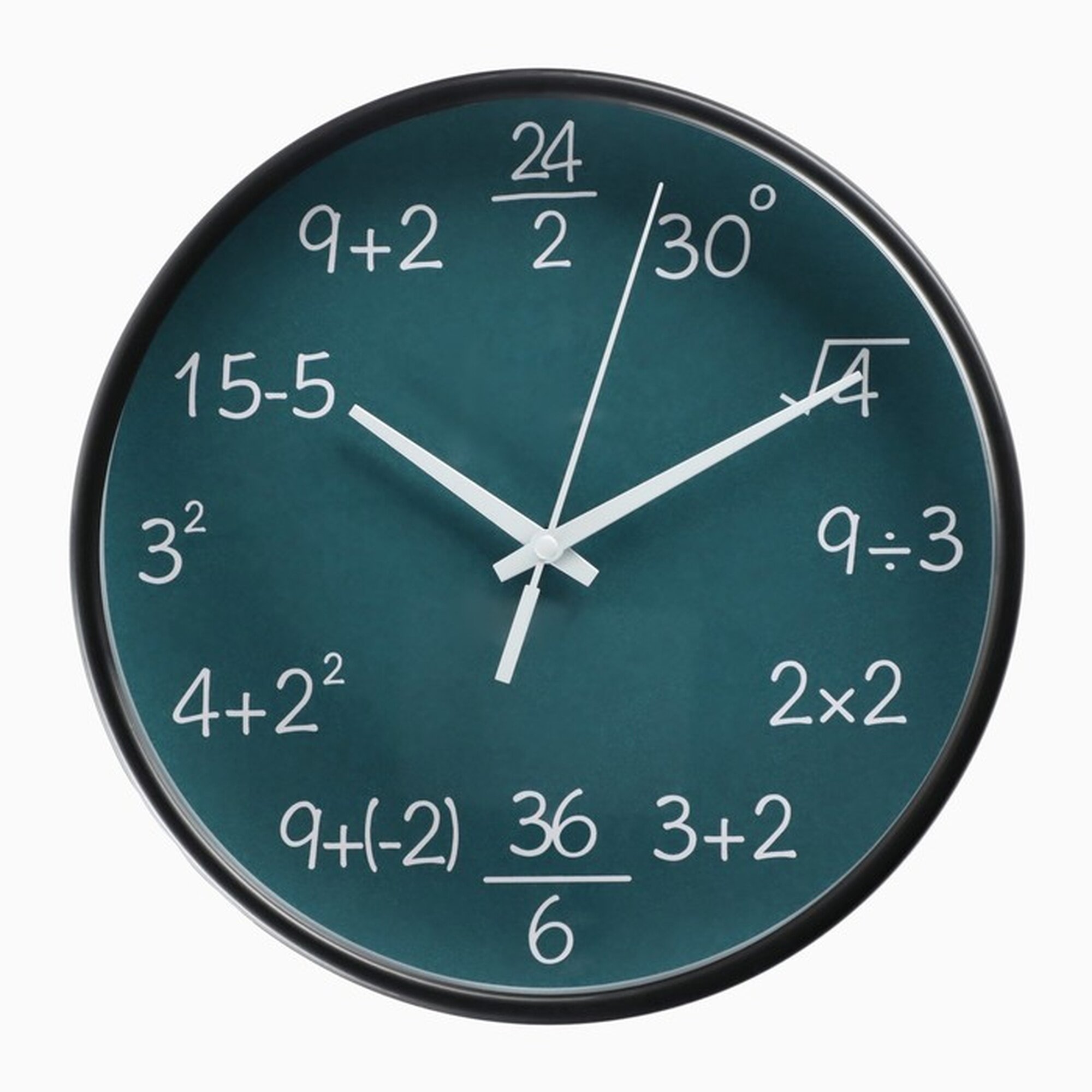 Часы настенные интерьерные «Математические», d-25 см, плавный ход