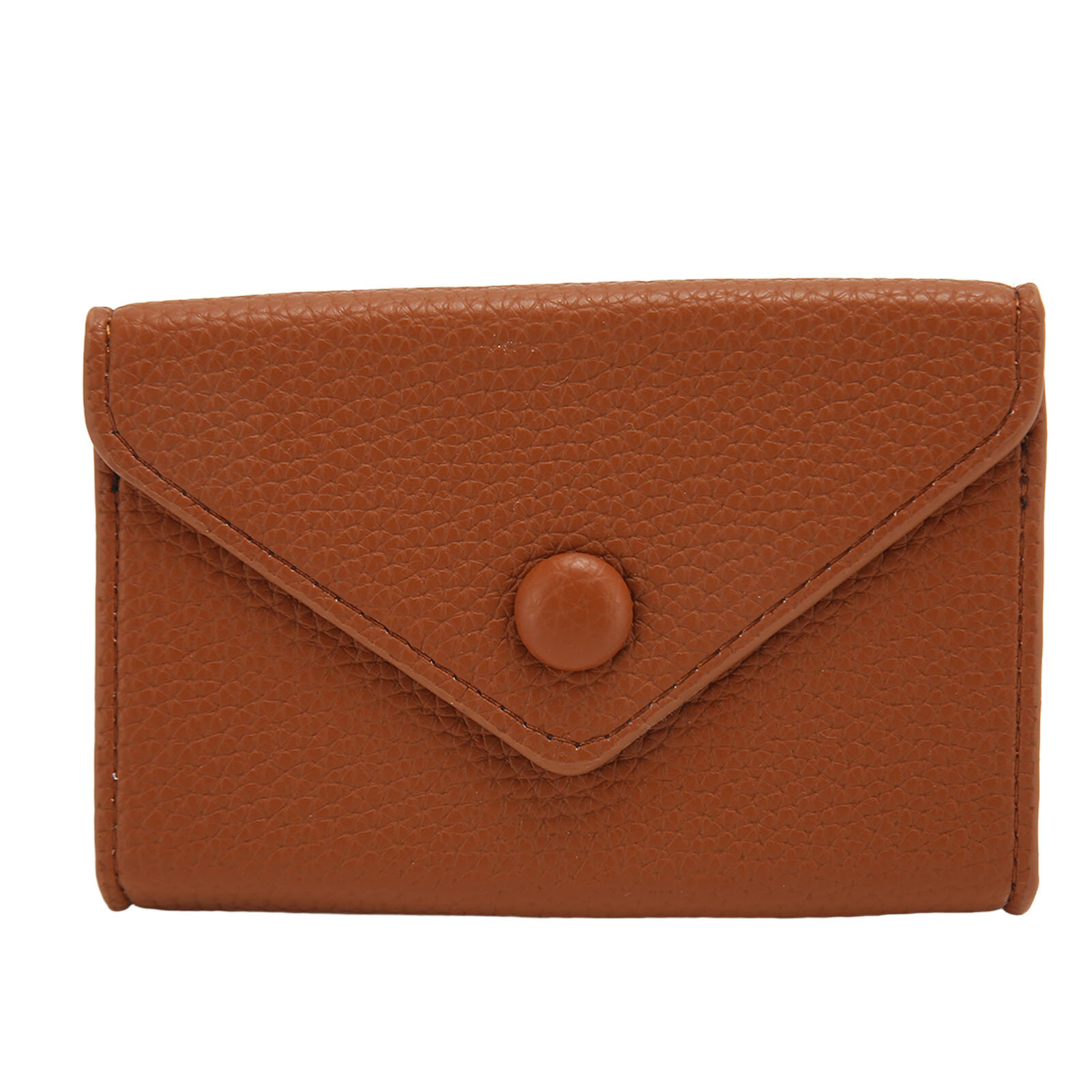 Женский чехол для карт из мягкой искусственной кожи, кошелек для карт, RFID-держатель для кредитных карт, небольшой портативный чехол для карт для женщин, коричневый