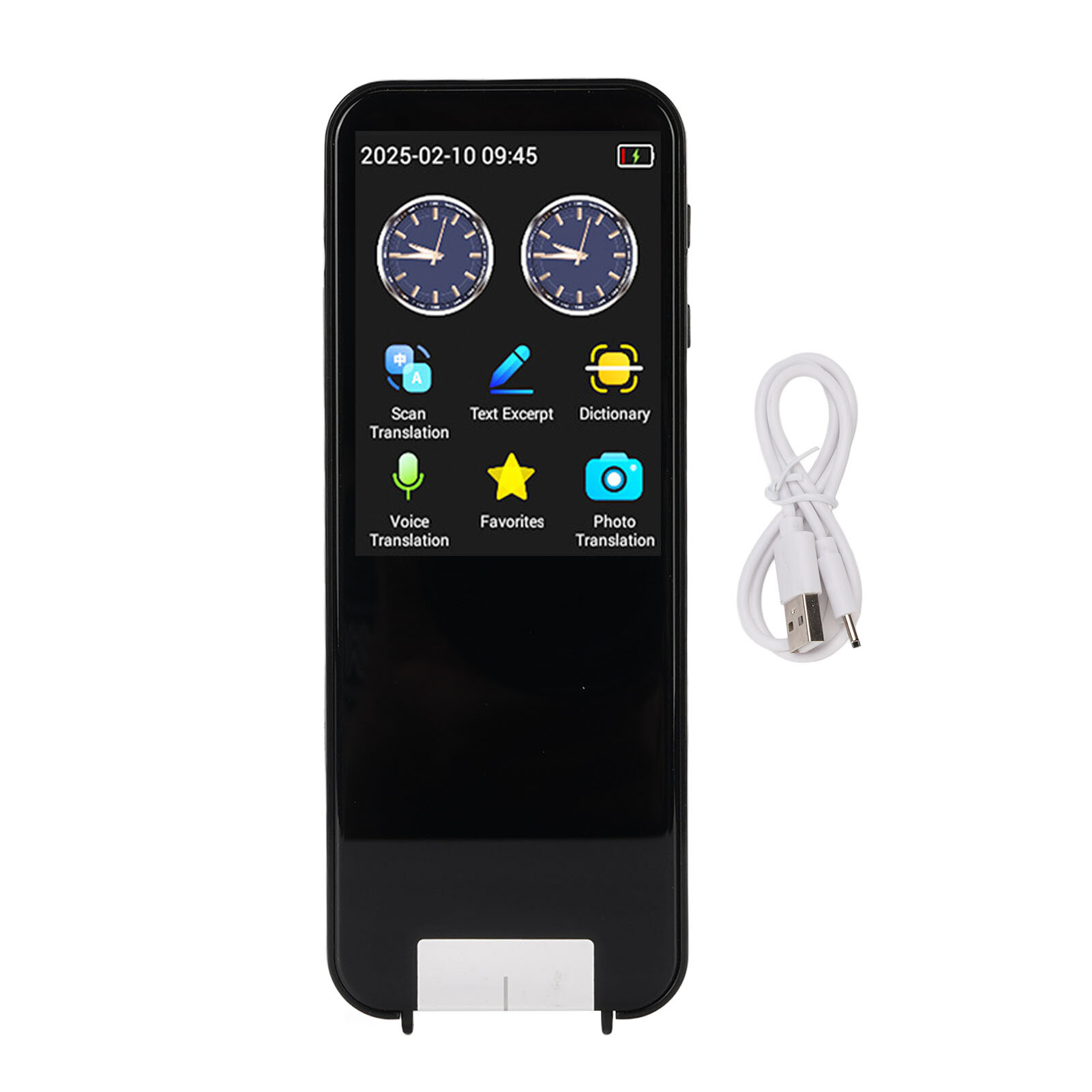 Ручка-переводчик на 113 языков, 3-дюймовый сенсорный экран, поддержка офлайн-режима и сканирования фотографий, удобный для путешествий.
