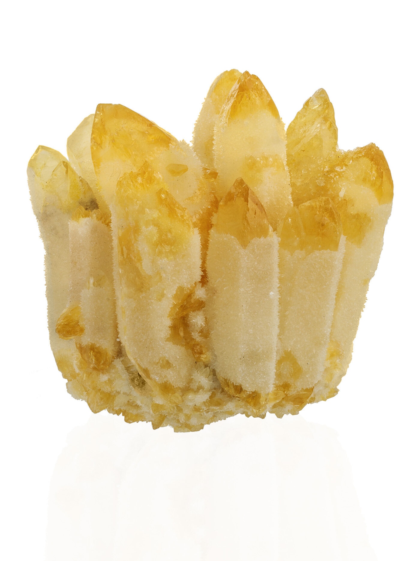 Кристалл желтого кварца