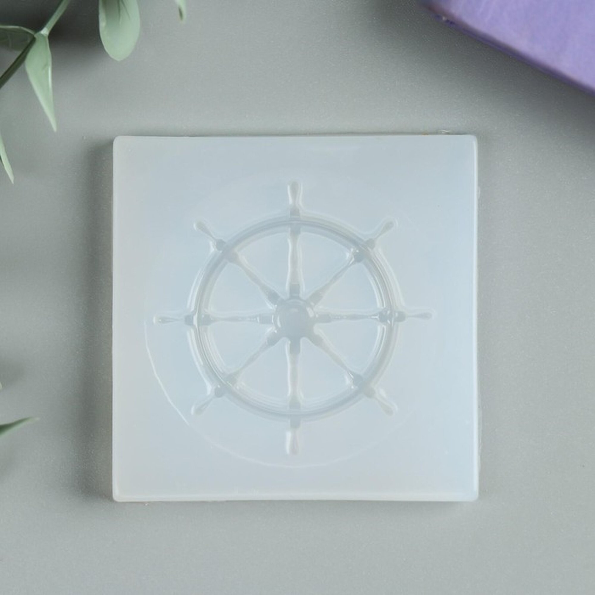 Силиконовый молд, форма для заливки «Штурвал», 5×5 см