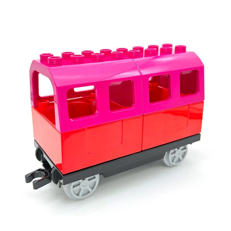 Вагончик LEGO Duplo розовый, трейлер