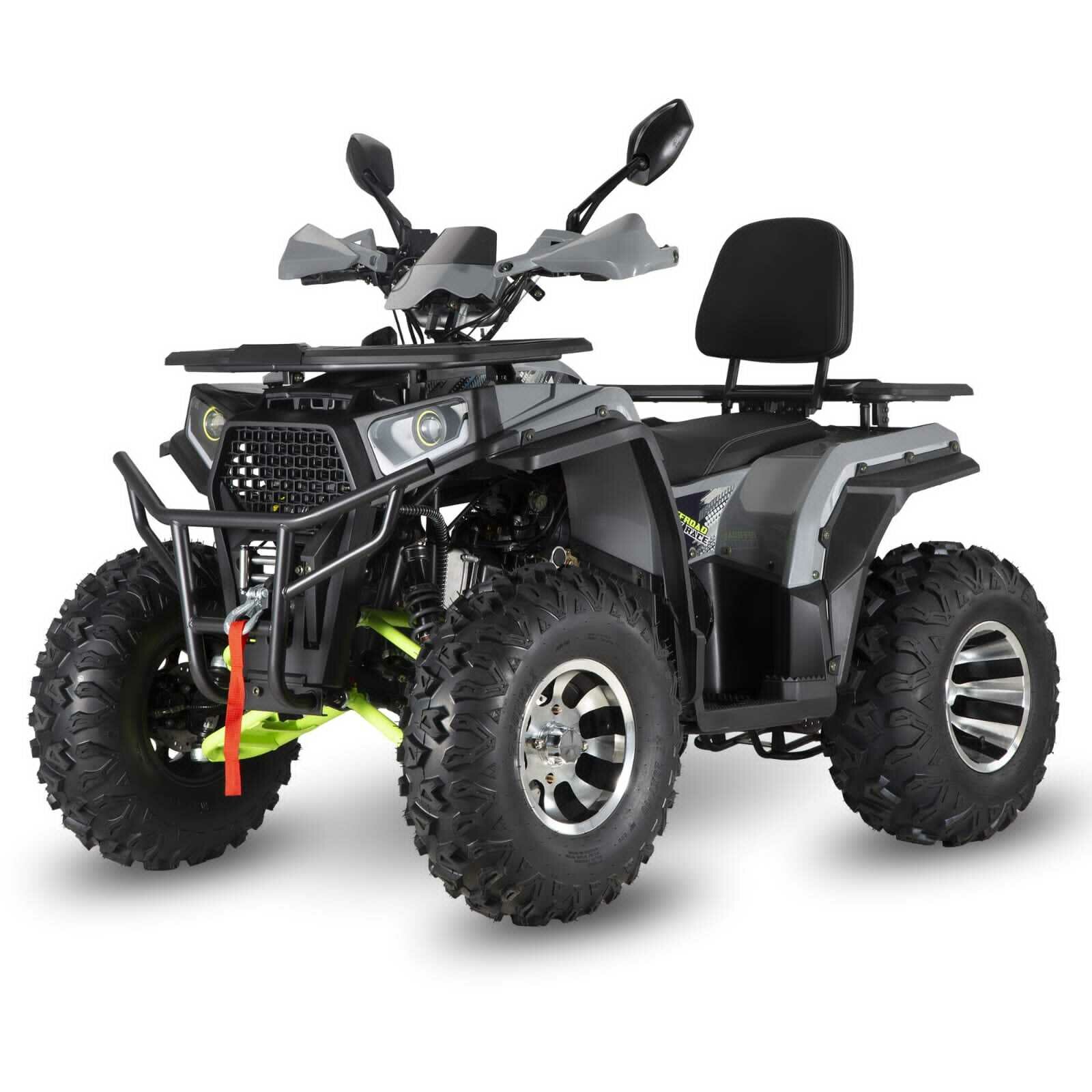 Квадроцикл Armour 200 «Серый». Электростартер и кик-стартер!