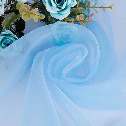 15-цветная прозрачная ткань из органзы, украшение для свадьбы, дня рождения, шитье своими руками, фантрик