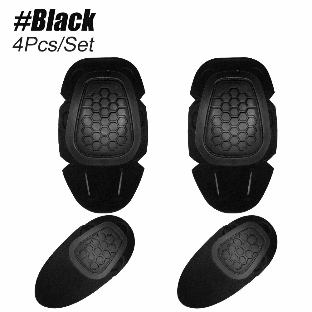 4 шт./компл, военные тактические наколенники, набор налокотников, защитные накладки на колени и локтя, боевой пейнтбол, скейт, уличное защитное снаряжение