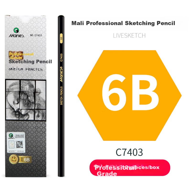 Marie's 6B Professional Drawing Pencil 12-Pack