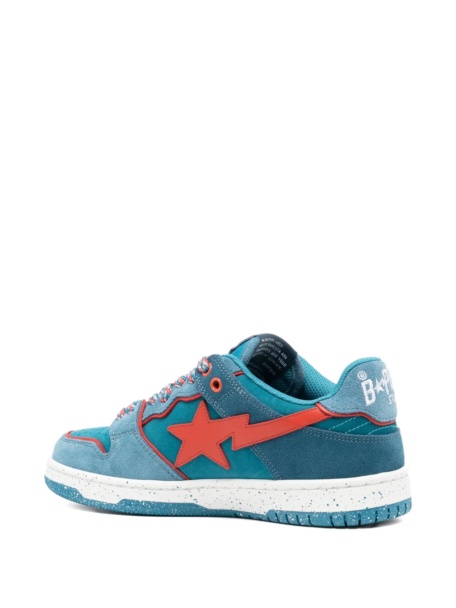 Кроссовки A BATHING APE Star-patch lace-up trainer, размер 4, синий — фото 1